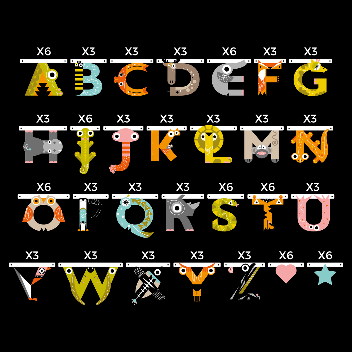 Animal Alphabet Banner Kit – Dana Gray